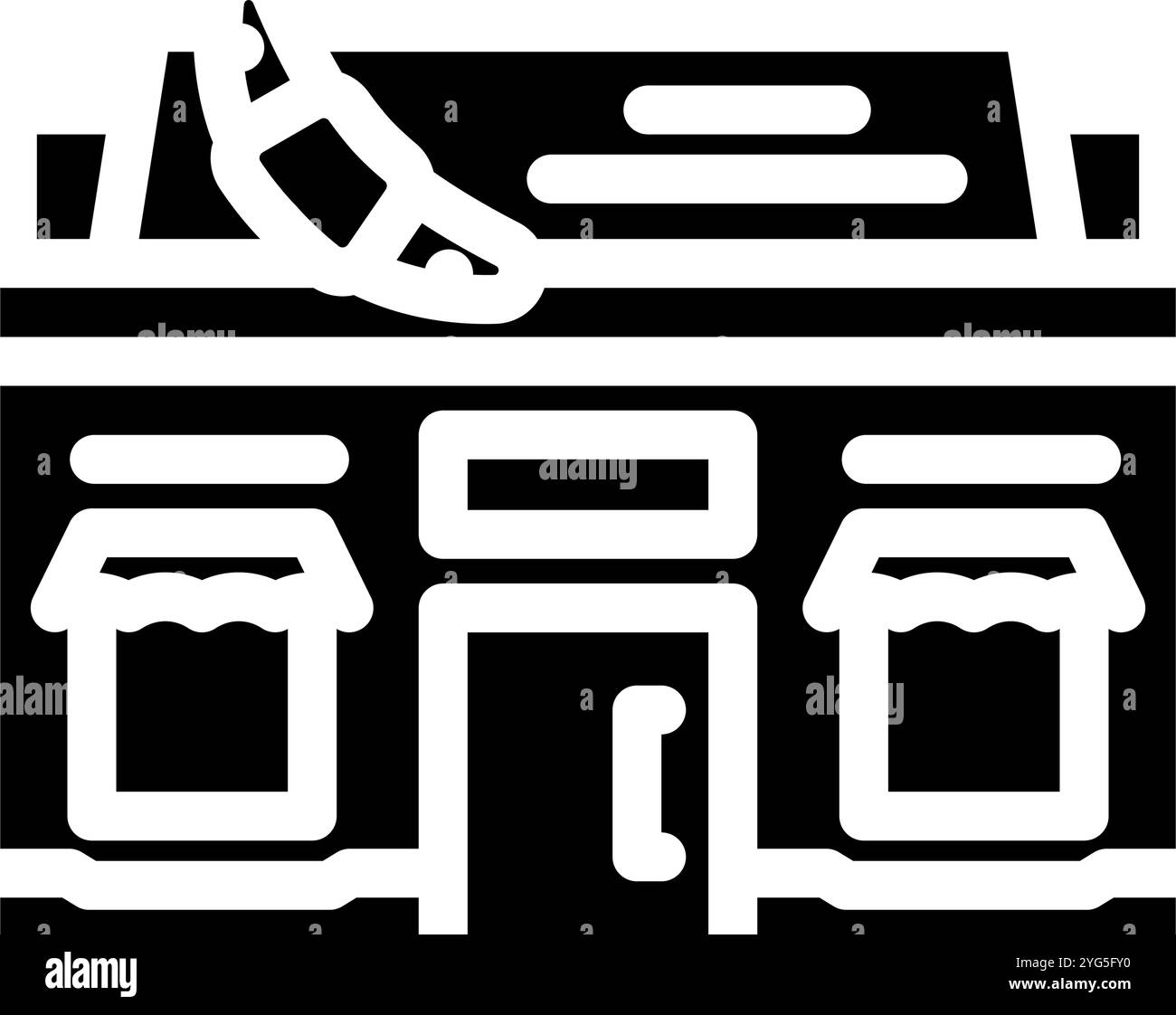 bakery shop glyph icon vector illustration Stock Vector Image & Art - Alamy