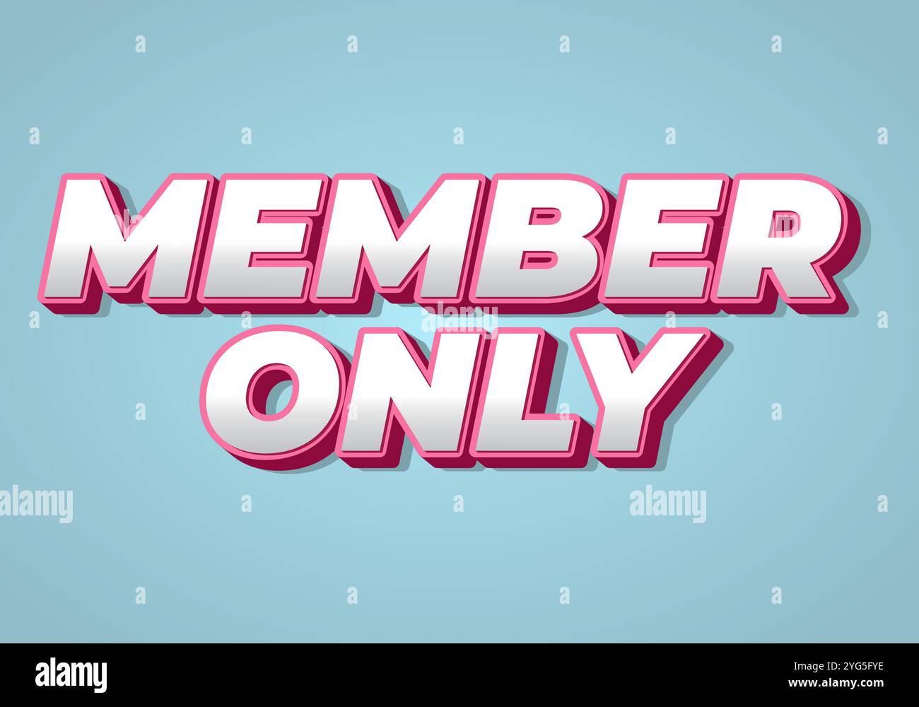 Member only. Text effect design for social media or marketing ads Stock ...