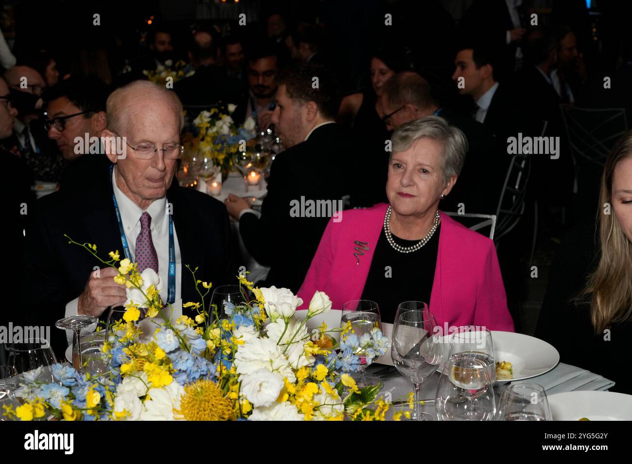 Diana Henriques Larry Henriques during The 2024 Gerald Loeb Awards ...