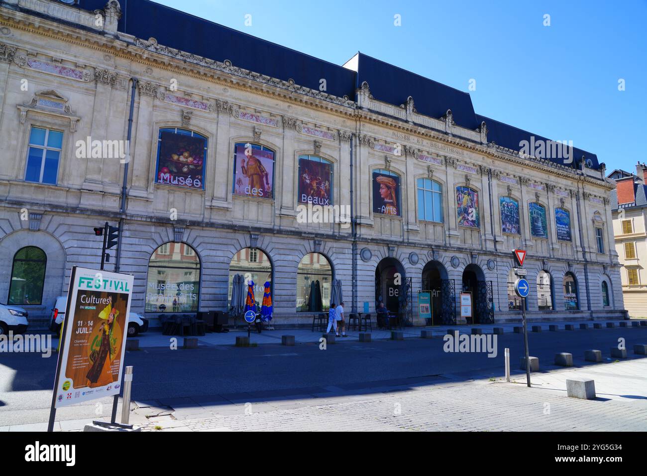 CHAMBERY, FRANCE – 7 MAY 2024 – Day view of Chambery, a medieval town ...