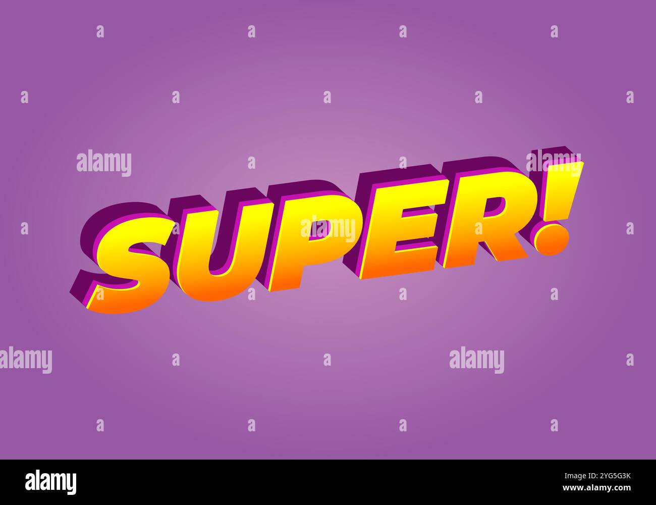 Super. Text effect design in colorful style with 3D look Stock Vector ...
