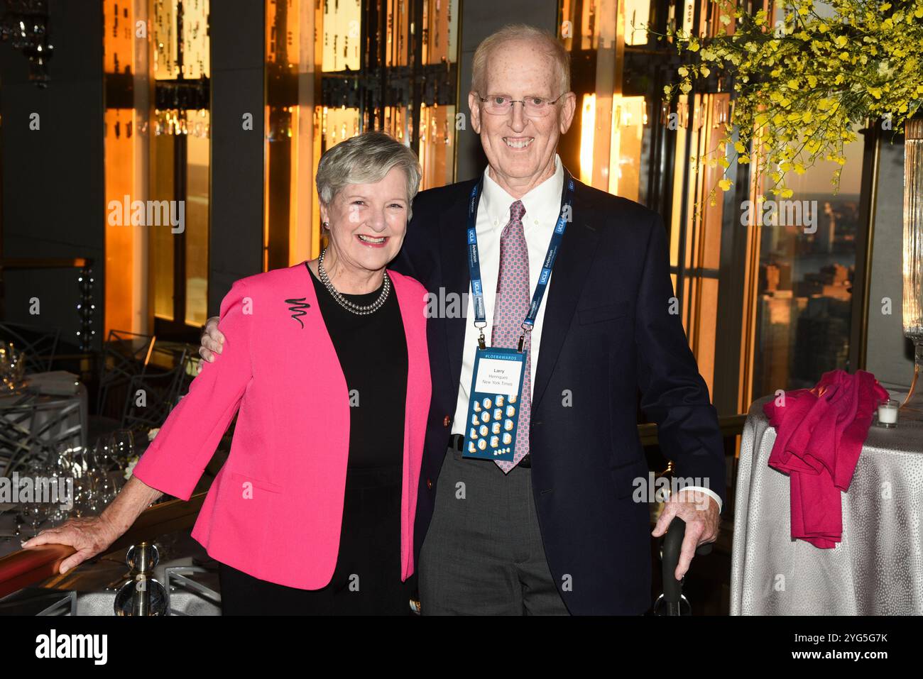 Diana Henriques, Larry Henriques during The 2024 Gerald Loeb Awards ...
