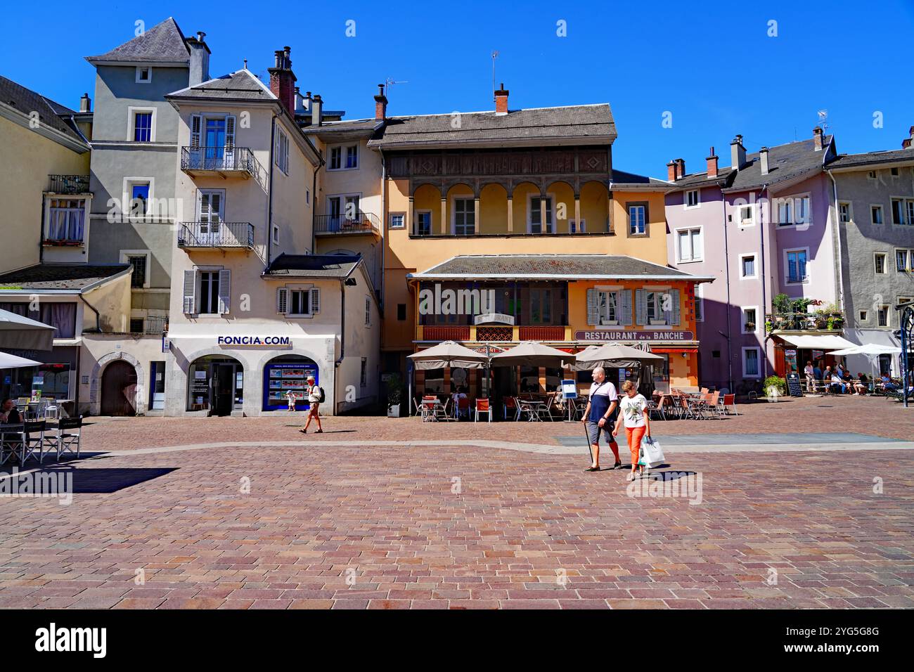 CHAMBERY, FRANCE – 7 MAY 2024 – Day view of Chambery, a medieval town ...