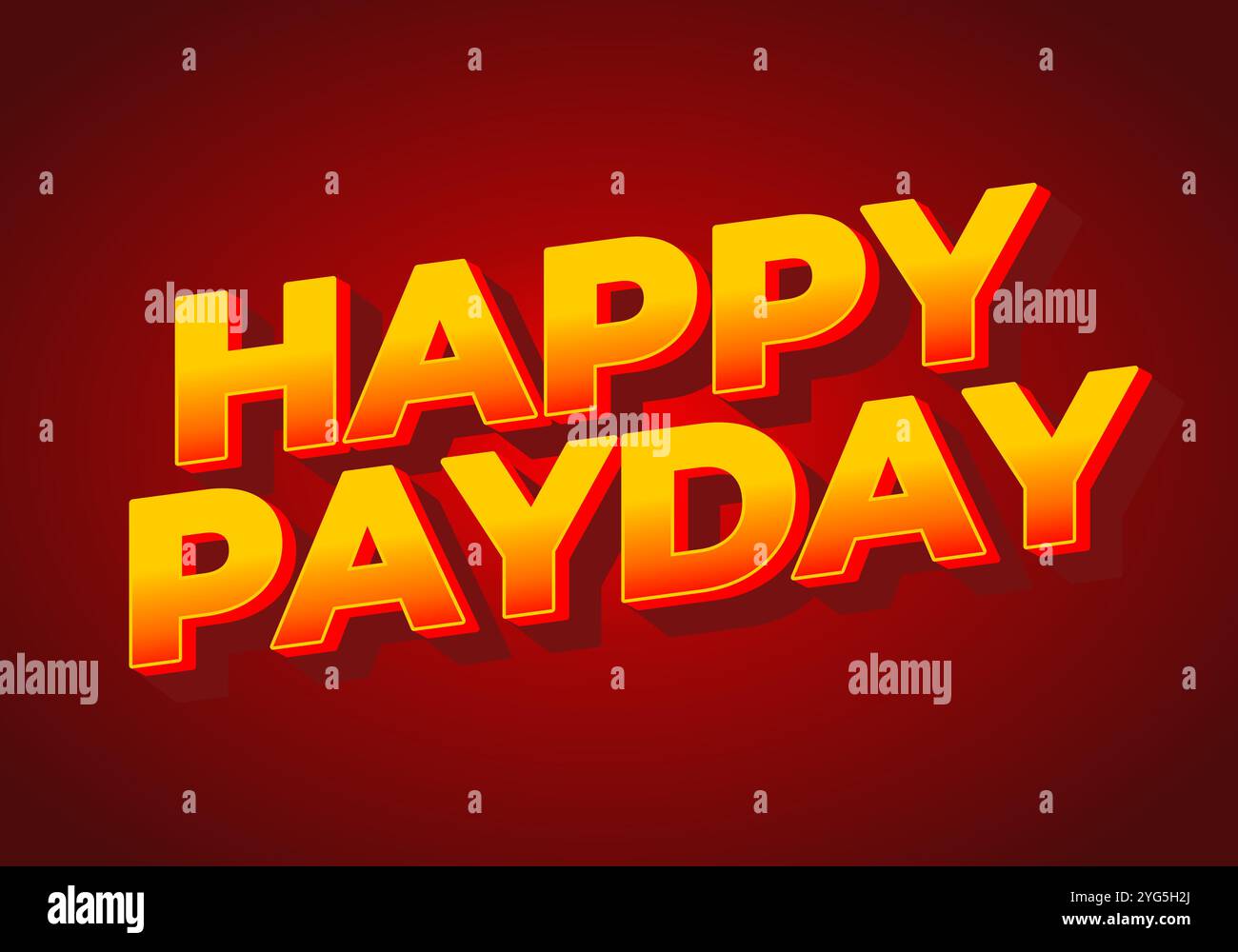 Happy payday text effect design for social media ads. 3D style Stock ...