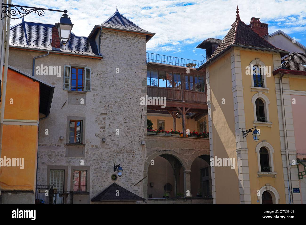 CHAMBERY, FRANCE – 7 MAY 2024 – Day view of Chambery, a medieval town ...