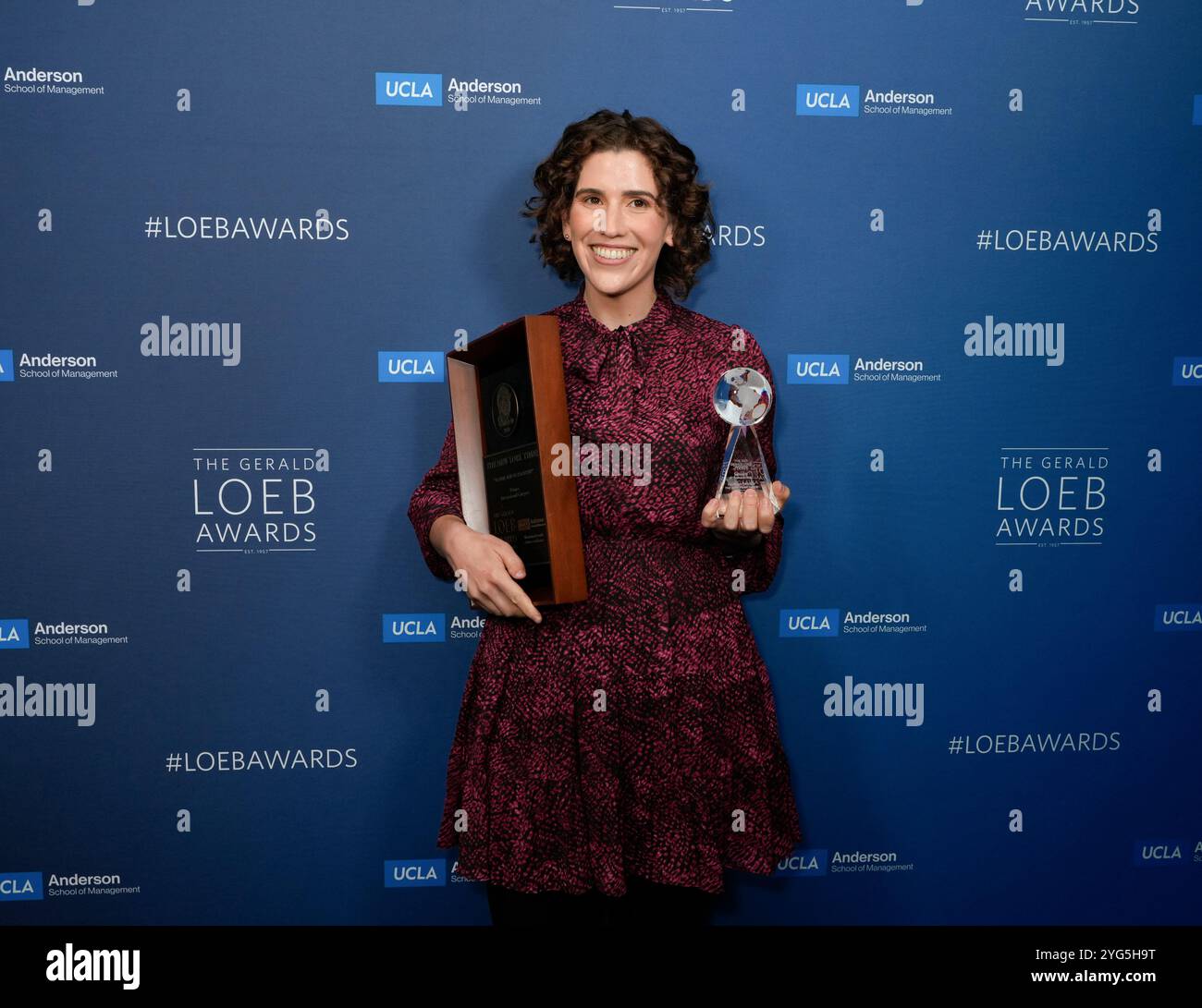 WINNER, Hannah Dreier during The 2024 Gerald Loeb Awards presented by ...