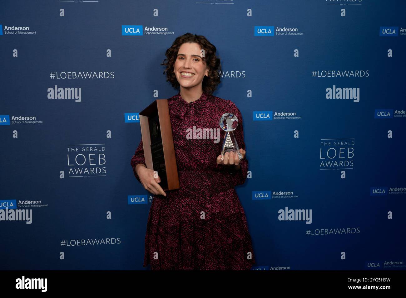 WINNER, Hannah Dreier during The 2024 Gerald Loeb Awards presented by ...