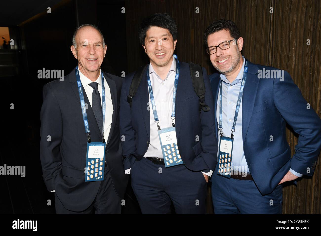 Andy Serwer, David Cho, Alex Eule during The 2024 Gerald Loeb Awards ...