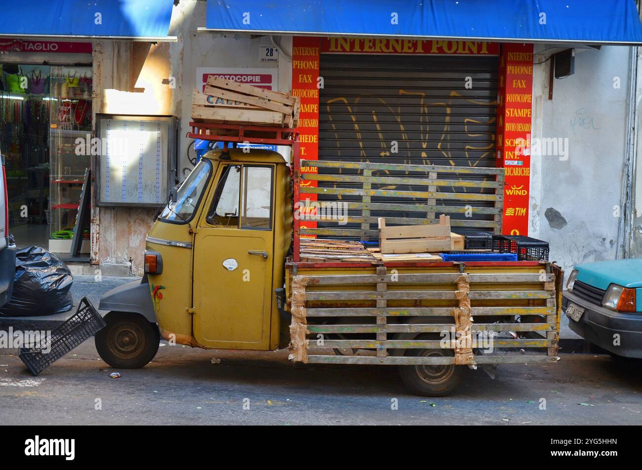 The Piaggio Ape initially marketed as VespaCar or TriVespa, is a three ...