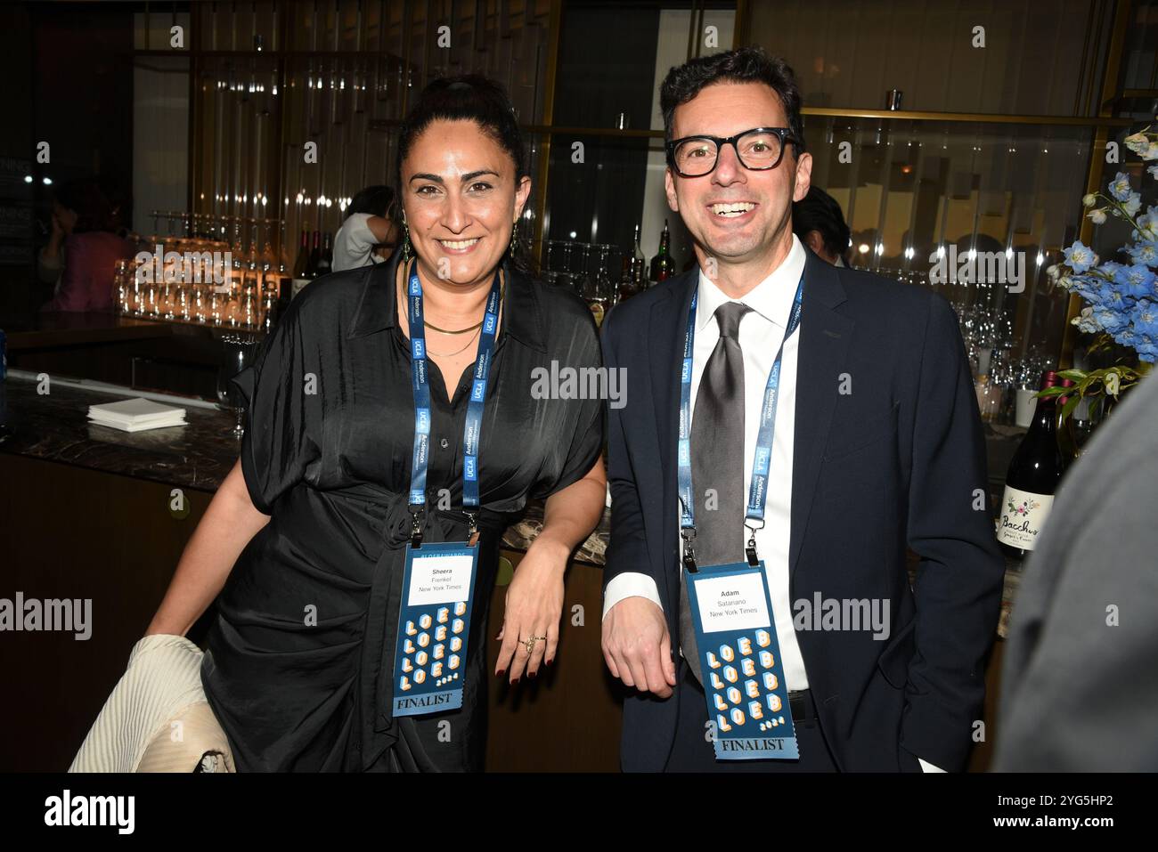 Sheera Frenkel, Adam Satariano during The 2024 Gerald Loeb Awards ...