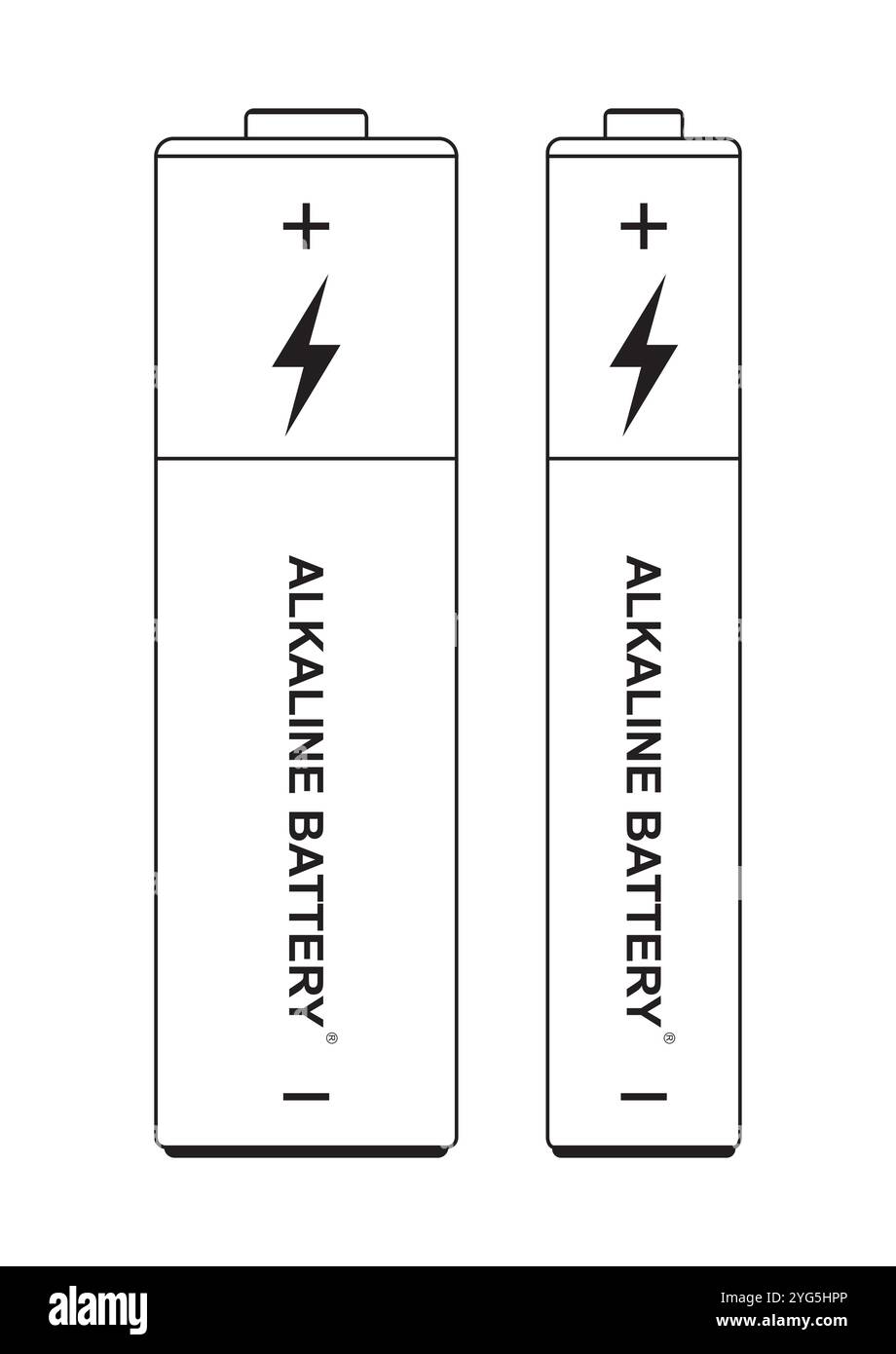 Aa aaa batteries on Black and White Stock Photos & Images - Alamy