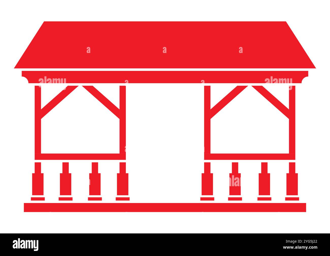 Veranda vector vectors Stock Vector Images - Alamy