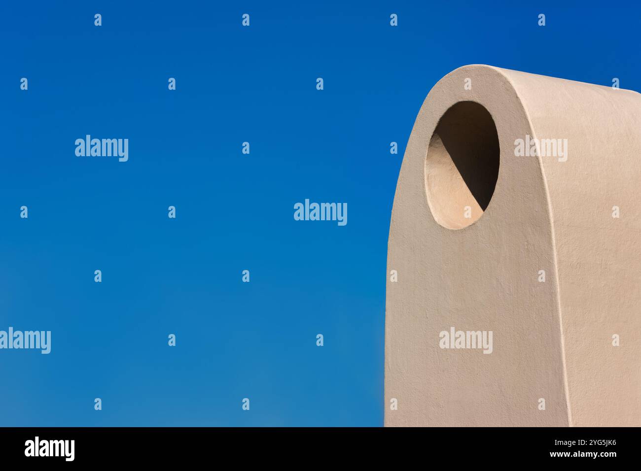 simple facade and circle, blue sky, art, print, simple, art design ...