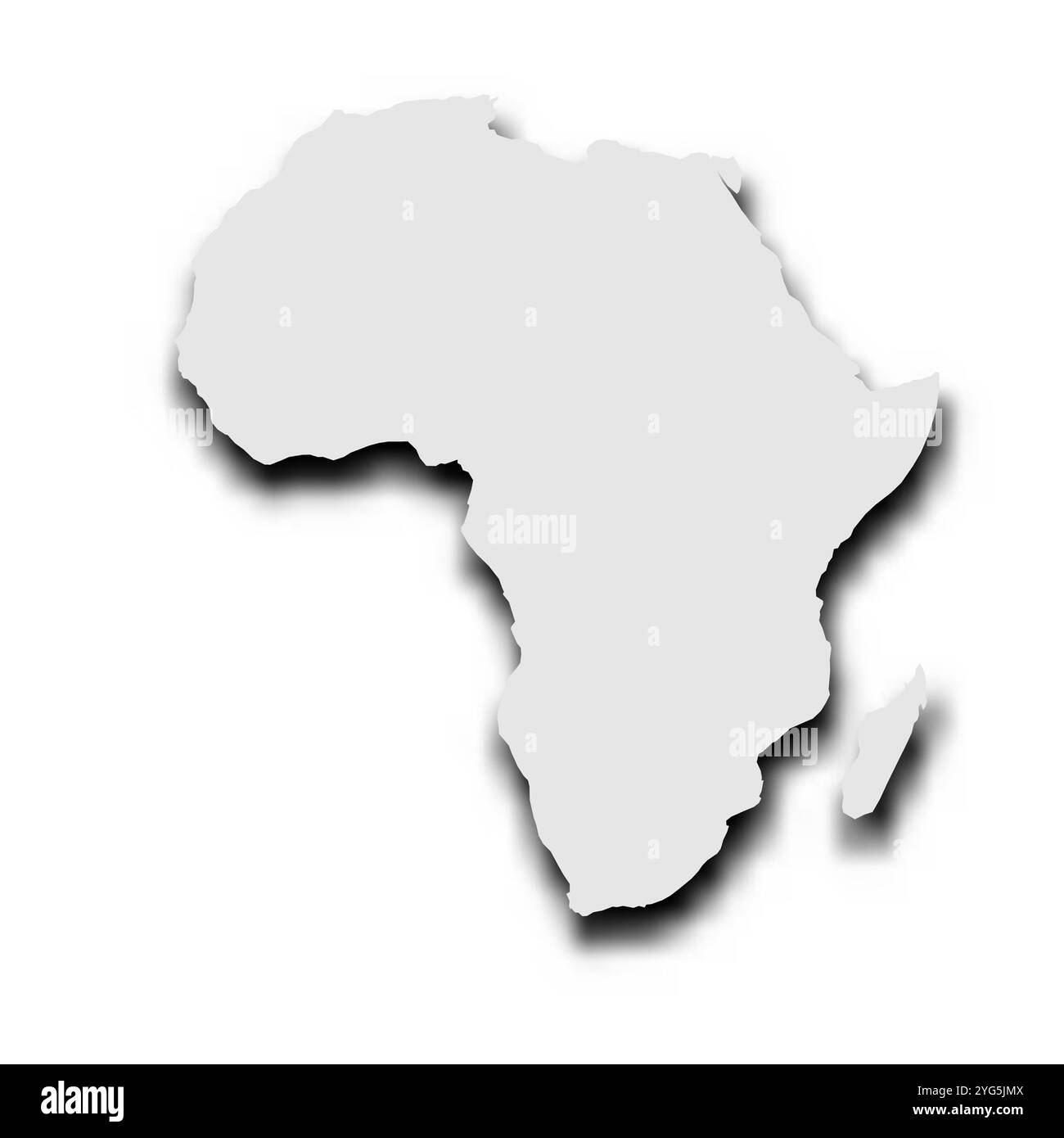 Map of africa cut out african Black and White Stock Photos & Images - Alamy