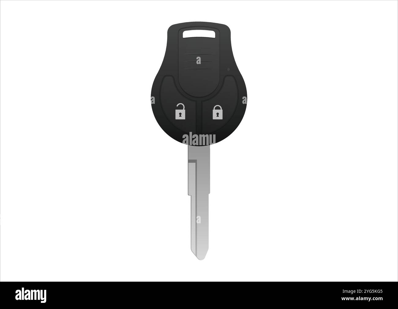 Realistic car key vector flat design isolated on white background Stock ...