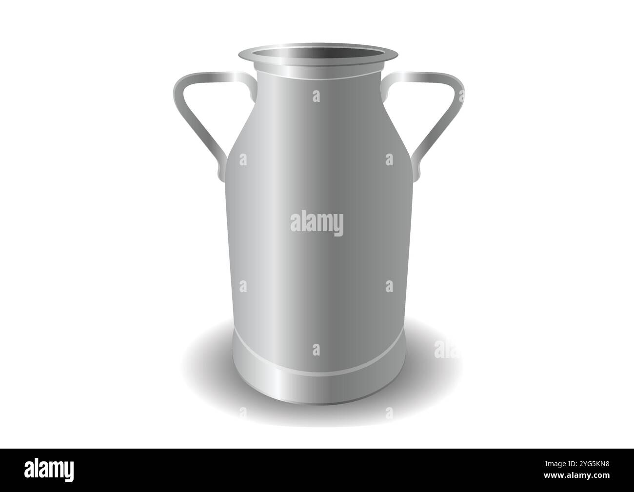 Metal milk jug vector flat design isolated on white background Stock ...