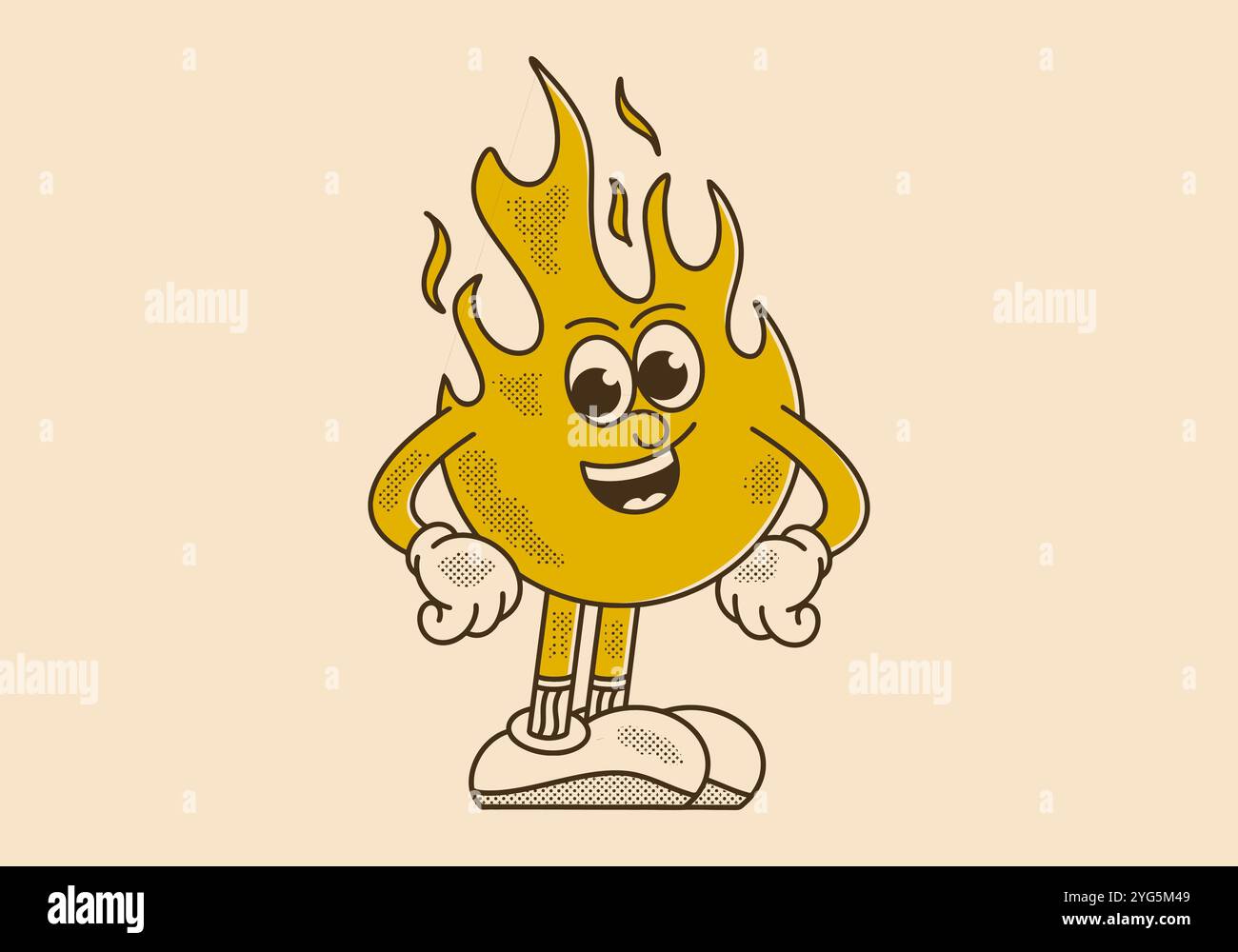 Flame emoticon Stock Vector Images - Alamy