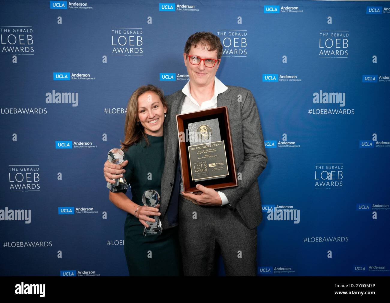 WINNER Katherine Blunt, Jeff Horowitz during The 2024 Gerald Loeb ...