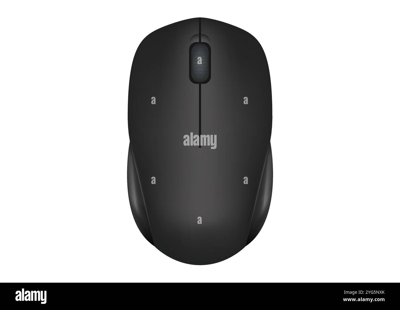 Realistic wireless mouse vector flat design isolated on white ...