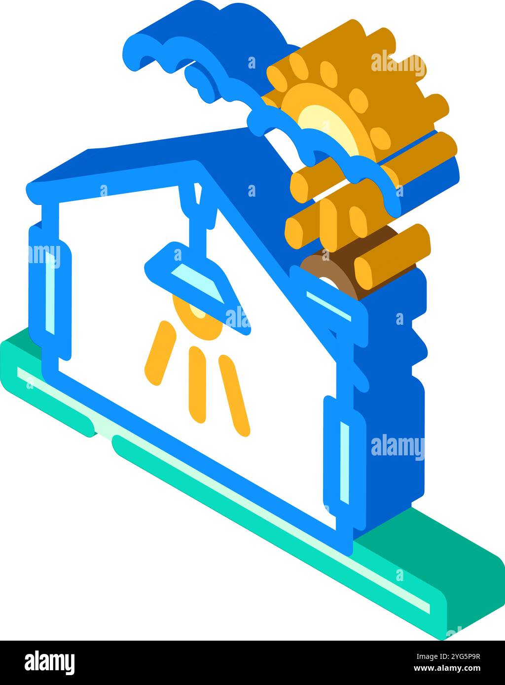 daylight sensor lighting control isometric icon vector illustration Stock Vector Image & Art - Alamy