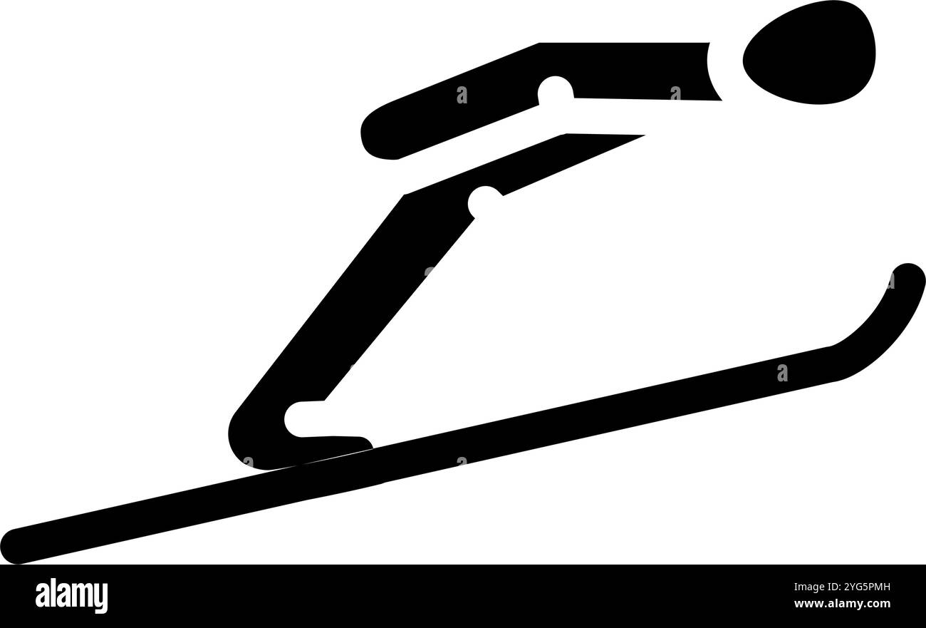 Nordic ski jumping Stock Vector Images - Alamy