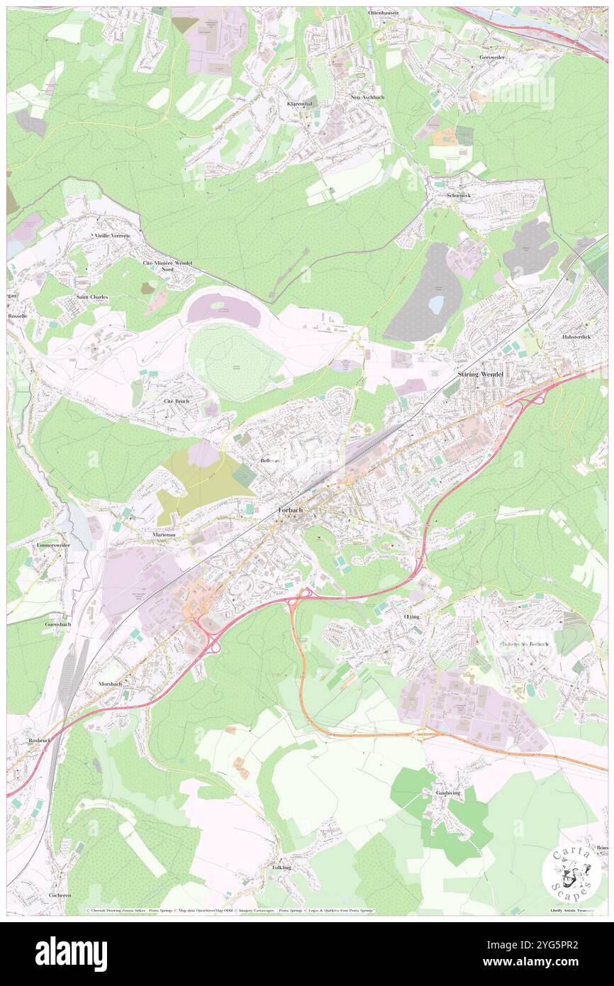 Forbach map hi-res stock photography and images - Alamy