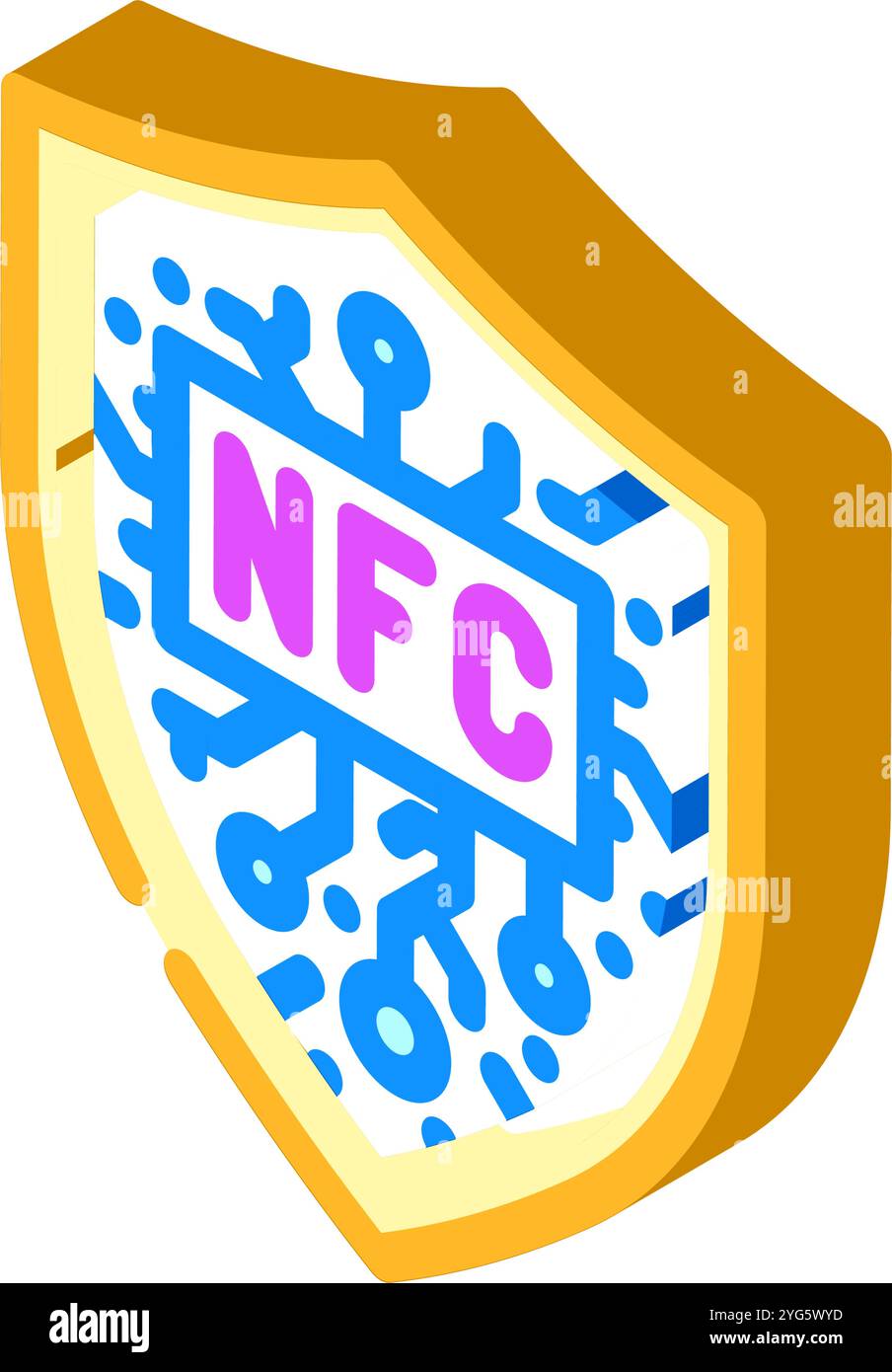 nfc security technology isometric icon vector illustration Stock Vector Image & Art - Alamy