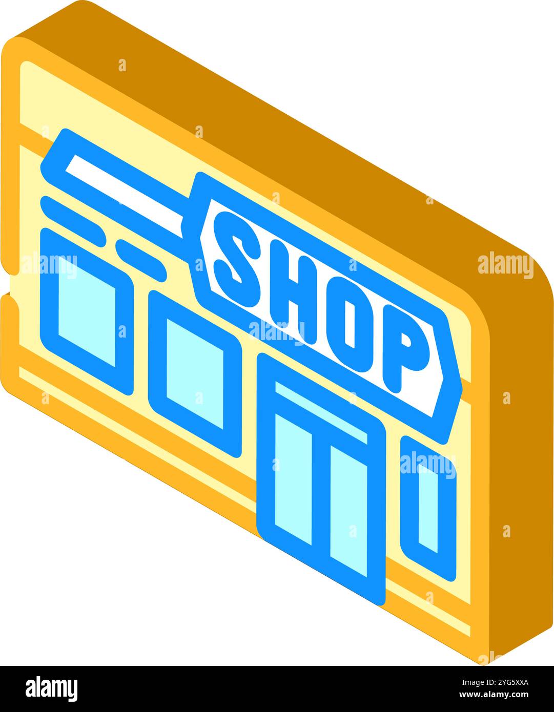 convenience store isometric icon vector illustration Stock Vector Image ...