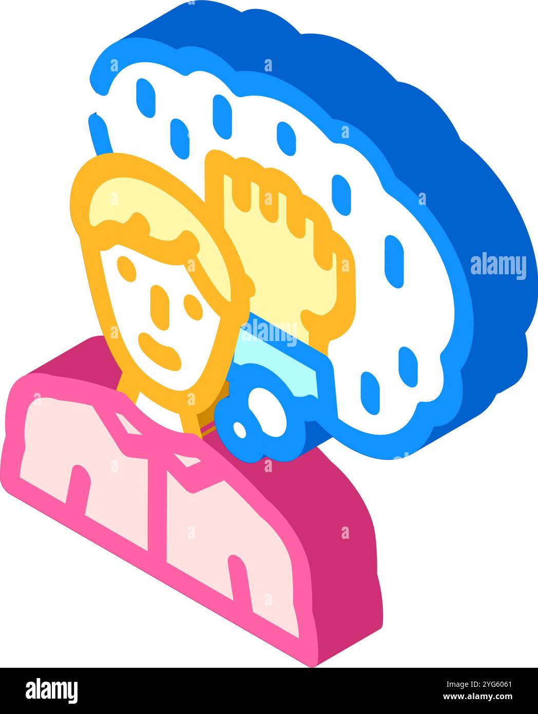 determination success life isometric icon vector illustration Stock ...