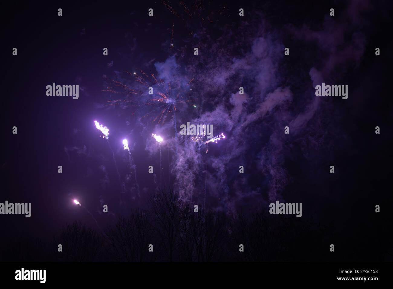 Firework Display on Bonfire night 5th November 2024 in north west ...