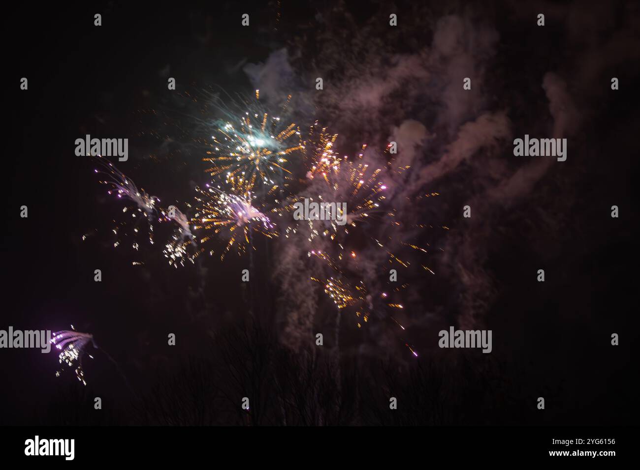 Firework Display on Bonfire night 5th November 2024 in north west ...