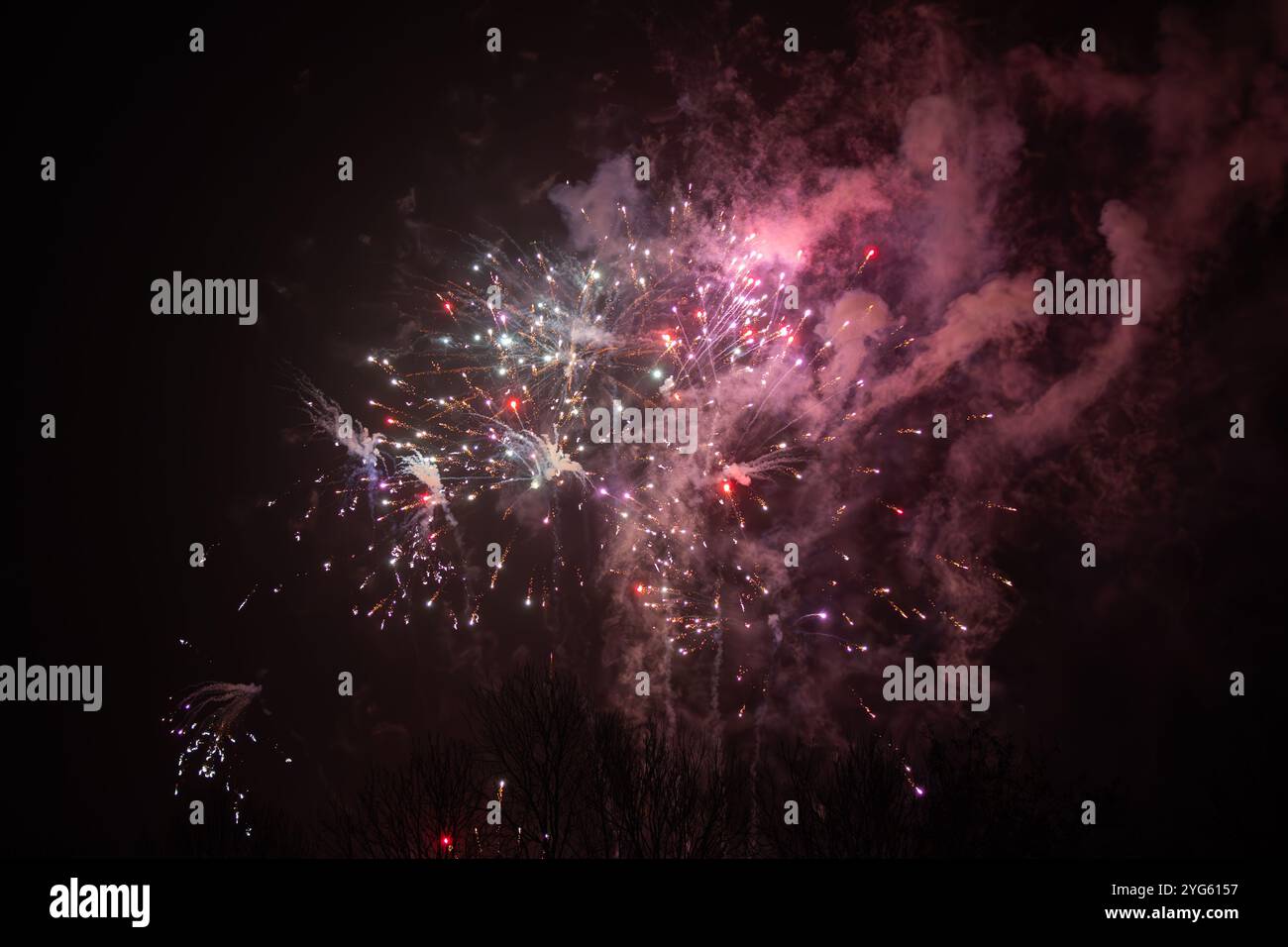 Firework Display on Bonfire night 5th November 2024 in north west ...