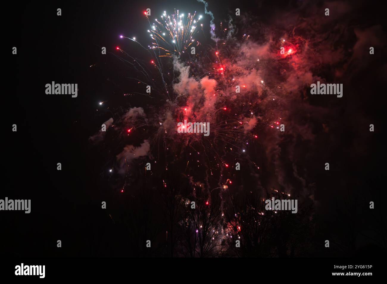 Firework Display on Bonfire night 5th November 2024 in north west ...