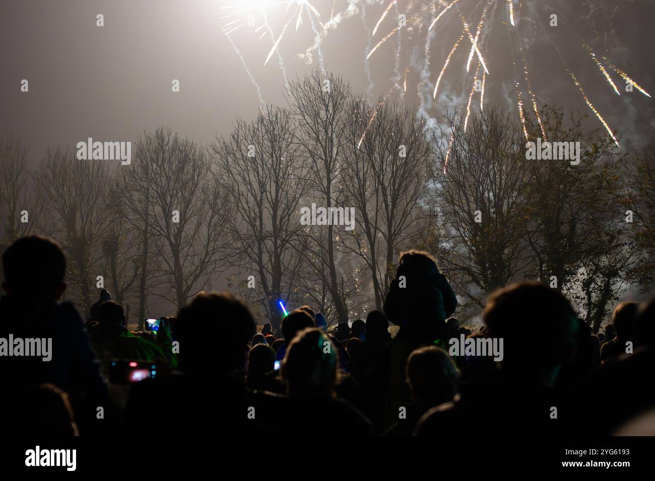 Firework Display on Bonfire night 5th November 2024 in north west ...