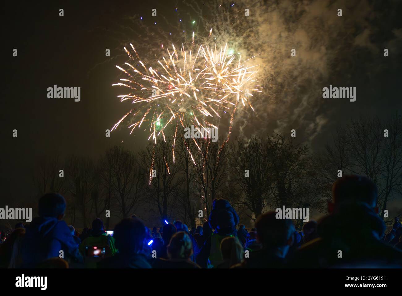 Firework Display on Bonfire night 5th November 2024 in north west ...