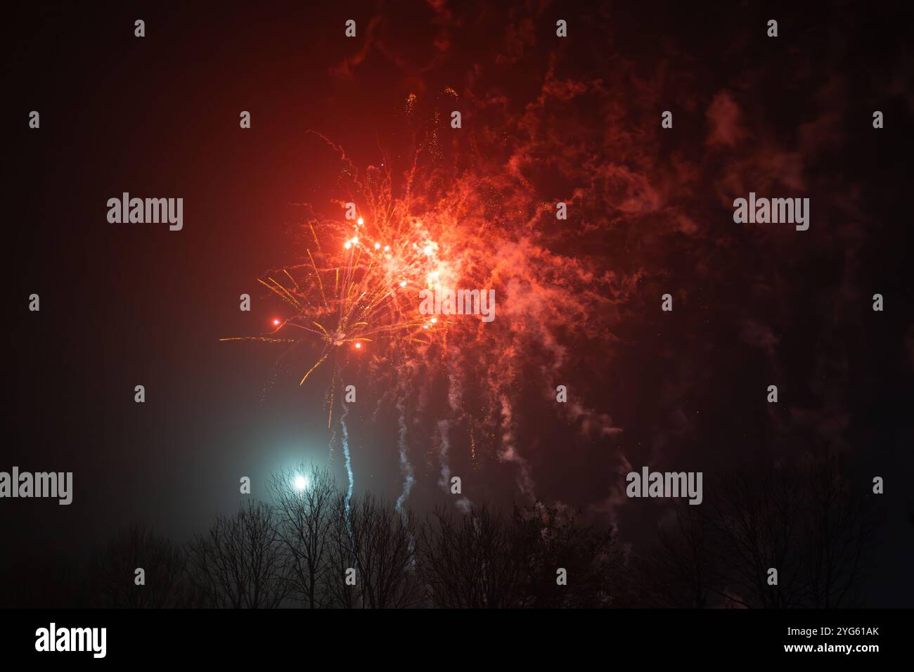 Firework Display on Bonfire night 5th November 2024 in north west ...