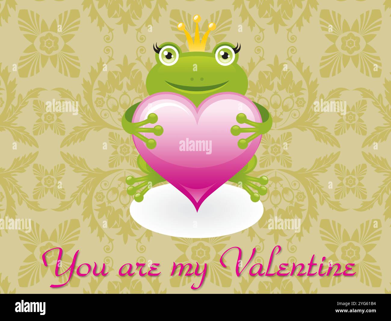 Valentine frog love illustration hi-res stock photography and images ...