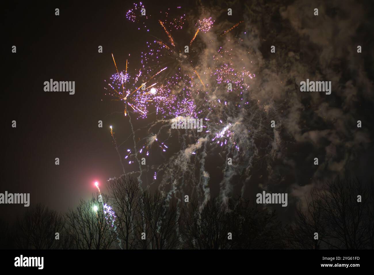 Firework Display on Bonfire night 5th November 2024 in north west ...