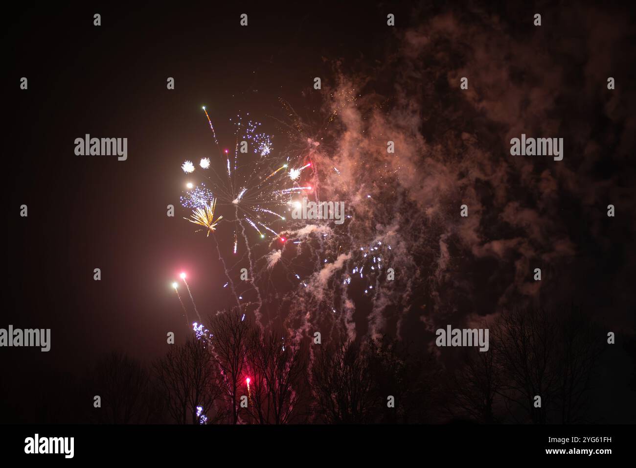 Firework Display on Bonfire night 5th November 2024 in north west ...