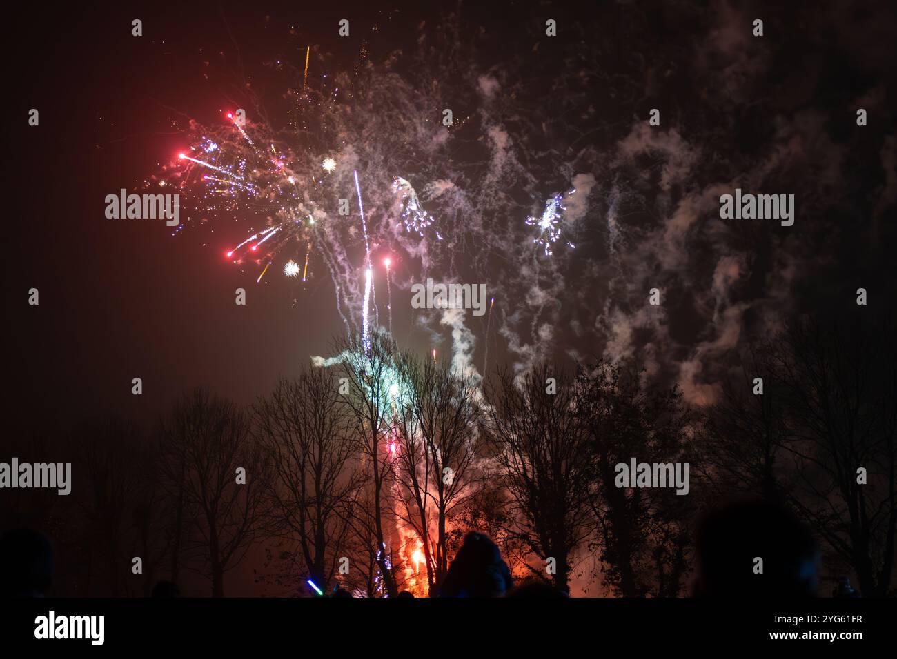 Firework Display on Bonfire night 5th November 2024 in north west ...