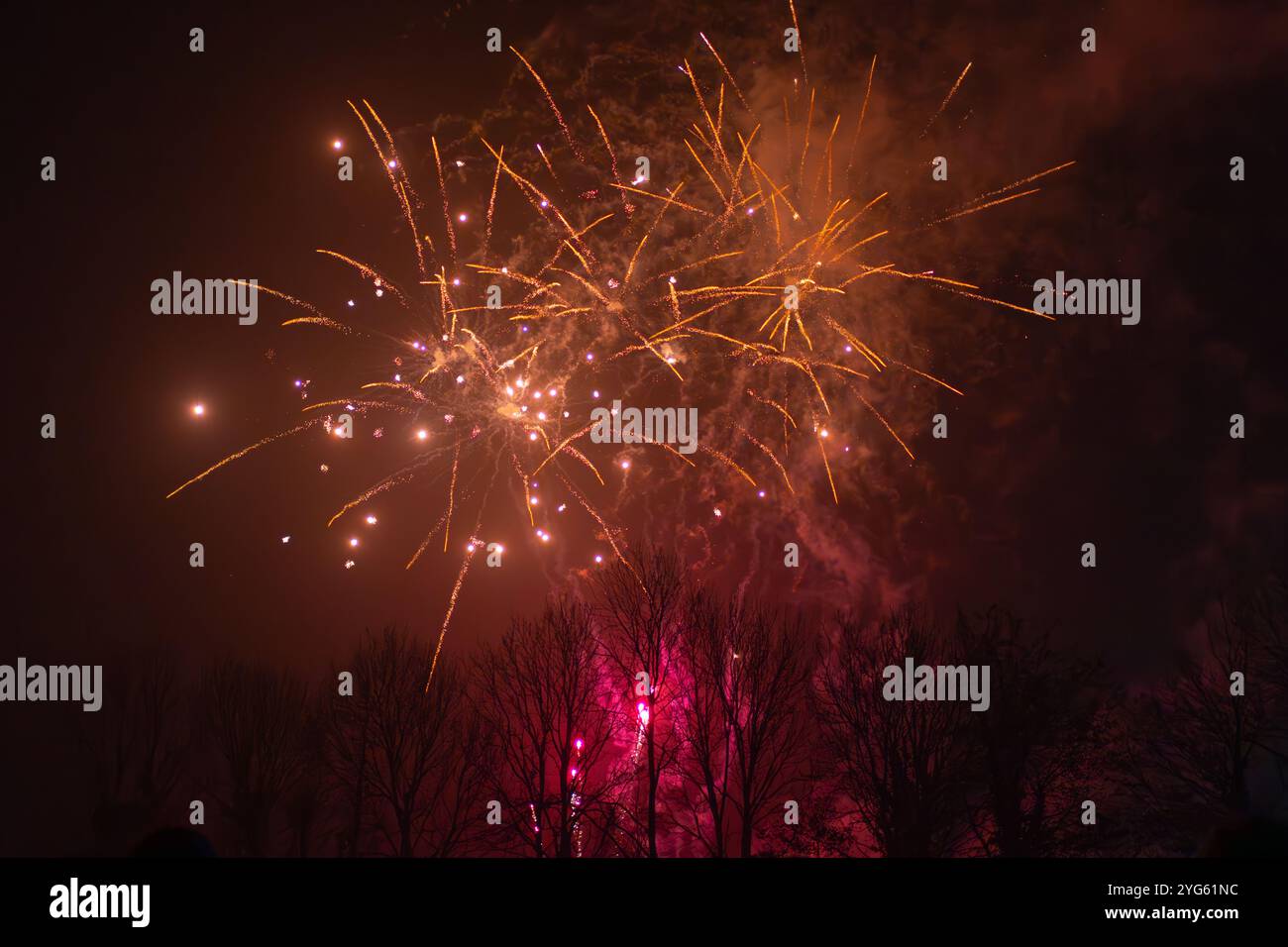 Firework Display on Bonfire night 5th November 2024 in north west ...