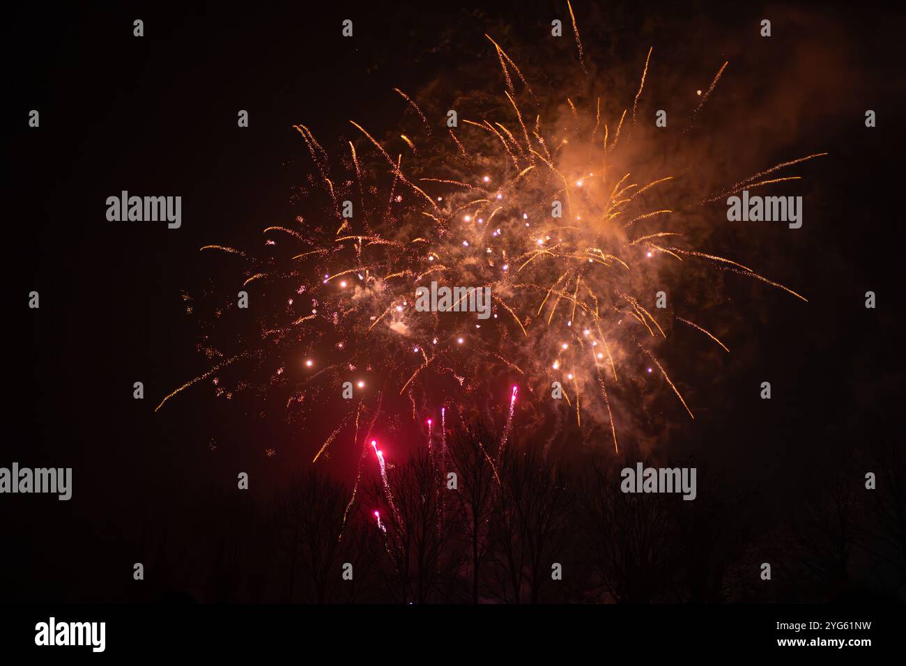 Firework Display on Bonfire night 5th November 2024 in north west ...