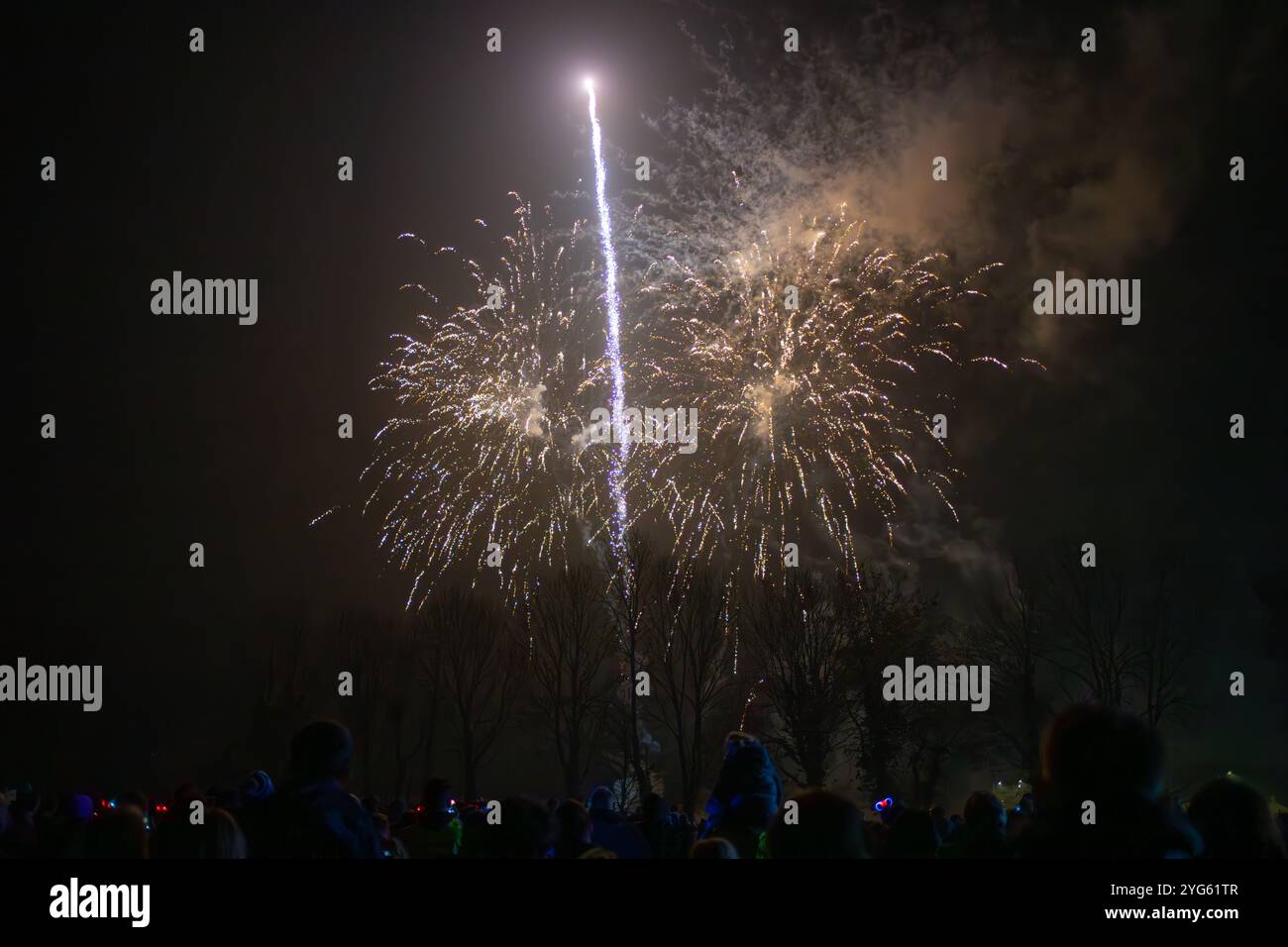 Firework Display on Bonfire night 5th November 2024 in north west ...