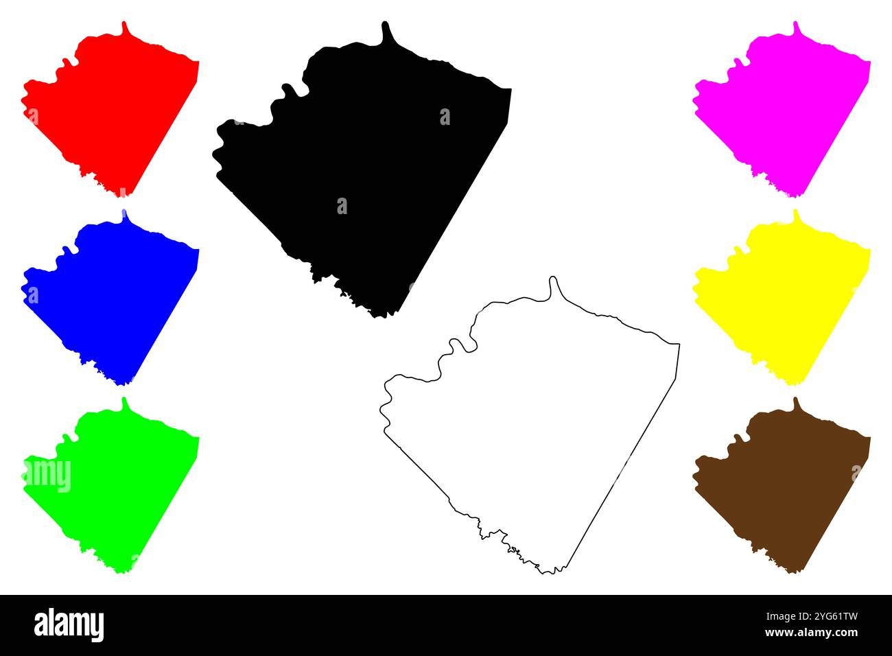 Map of dillwyn Stock Vector Images - Alamy