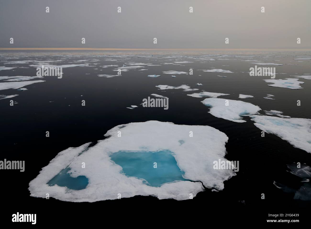 Pack ice north of Svalbard Stock Photo - Alamy