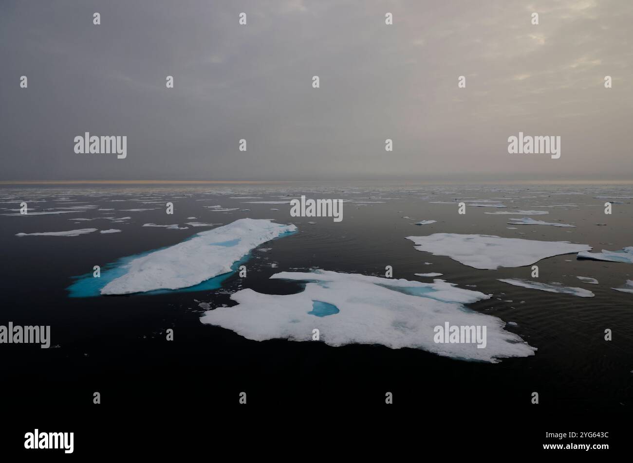 Pack ice north of Svalbard Stock Photo - Alamy