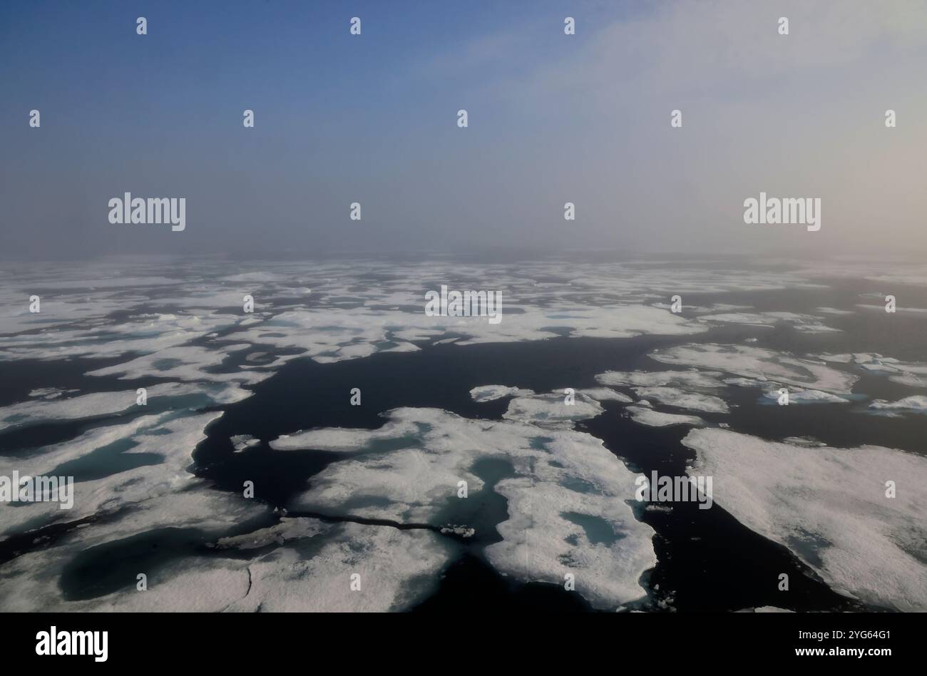 Pack ice north of Svalbard Stock Photo - Alamy