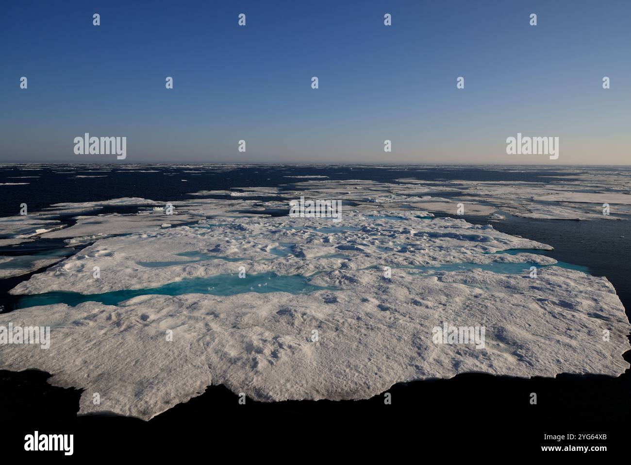 Pack ice north of Svalbard Stock Photo - Alamy
