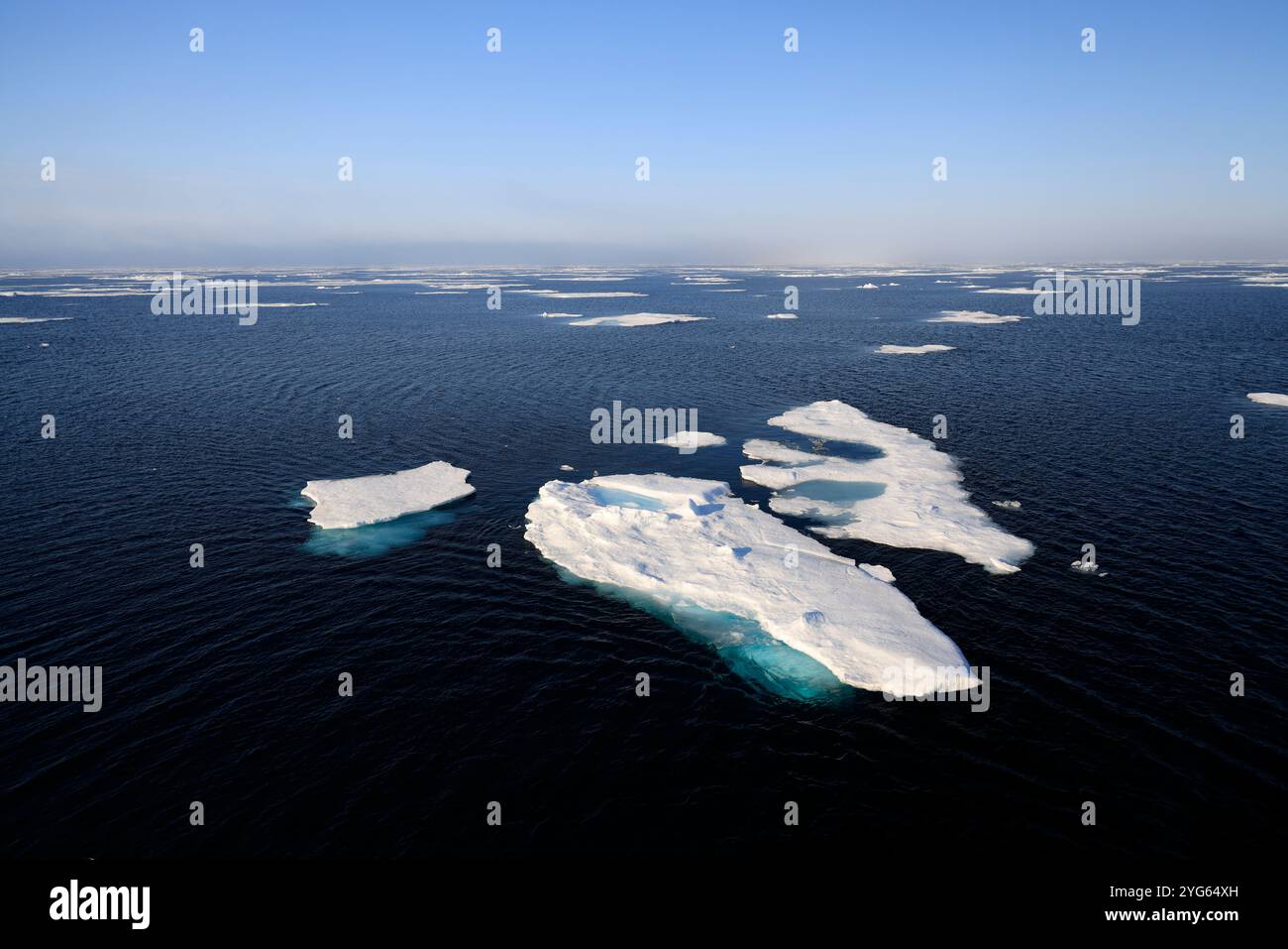 Pack ice north of Svalbard Stock Photo - Alamy