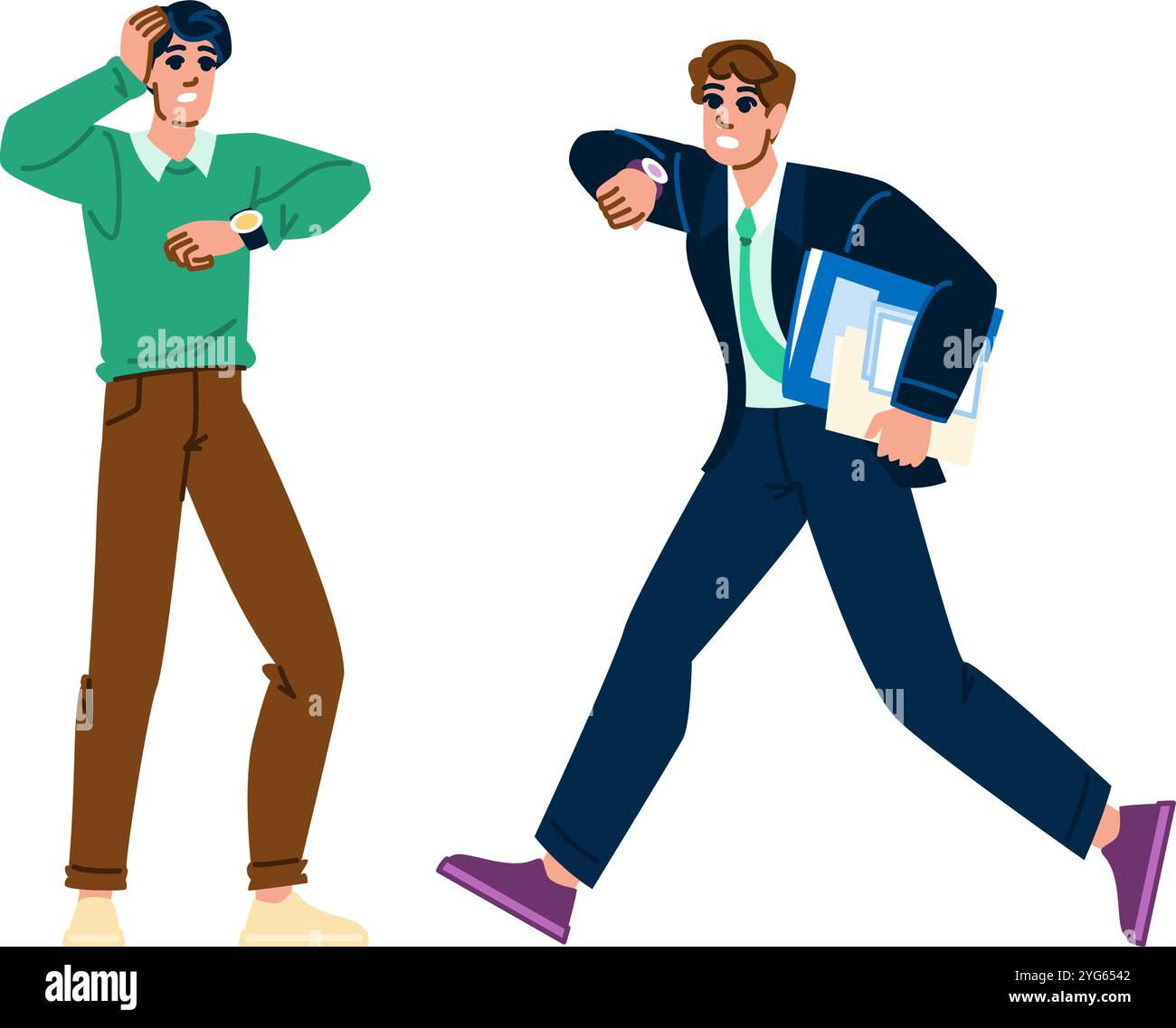 watch checking time man vector Stock Vector Image & Art - Alamy